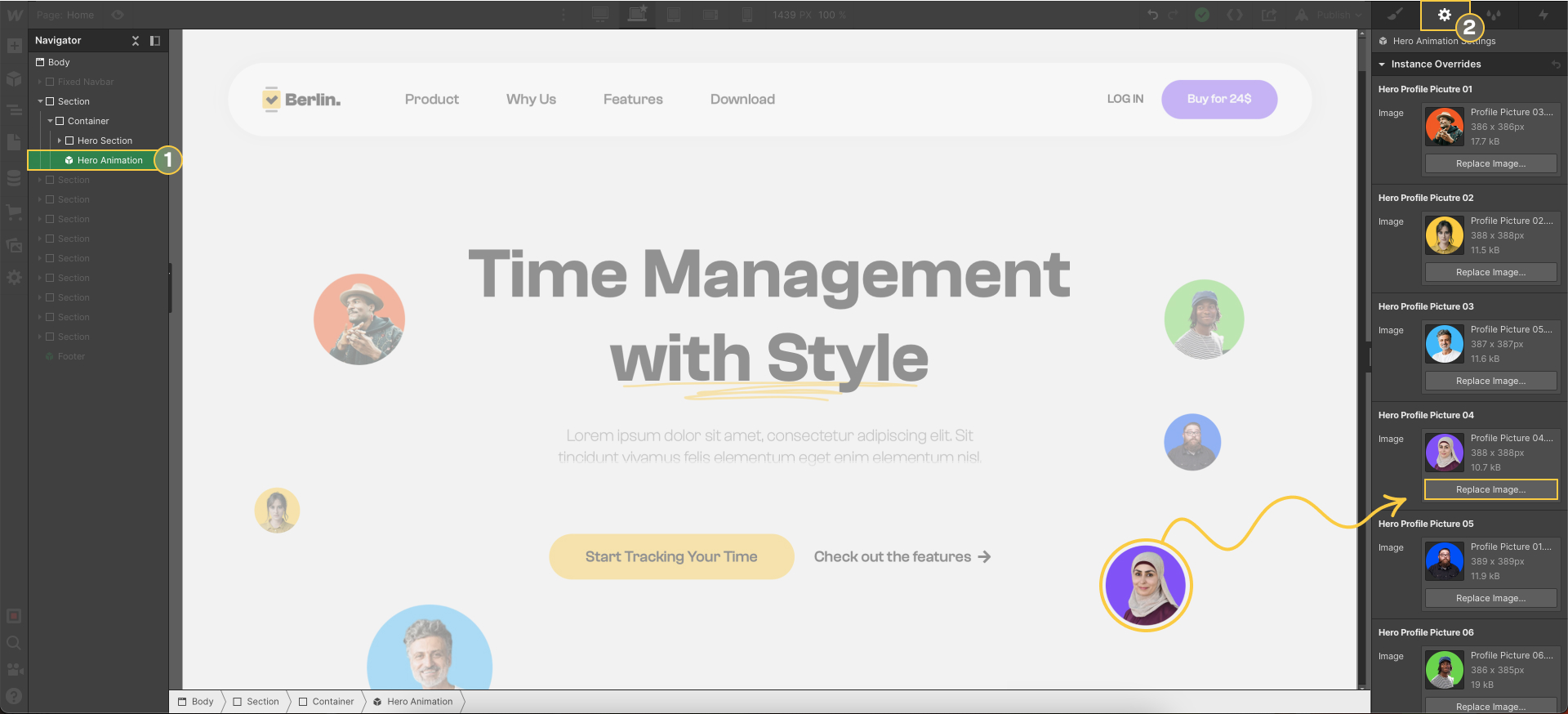 Berlin - Webflow HTML website template